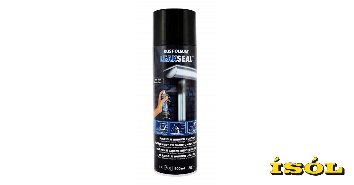 Ísól | Rust-Oleum Lekaþéttir Svartur 500ml 3478