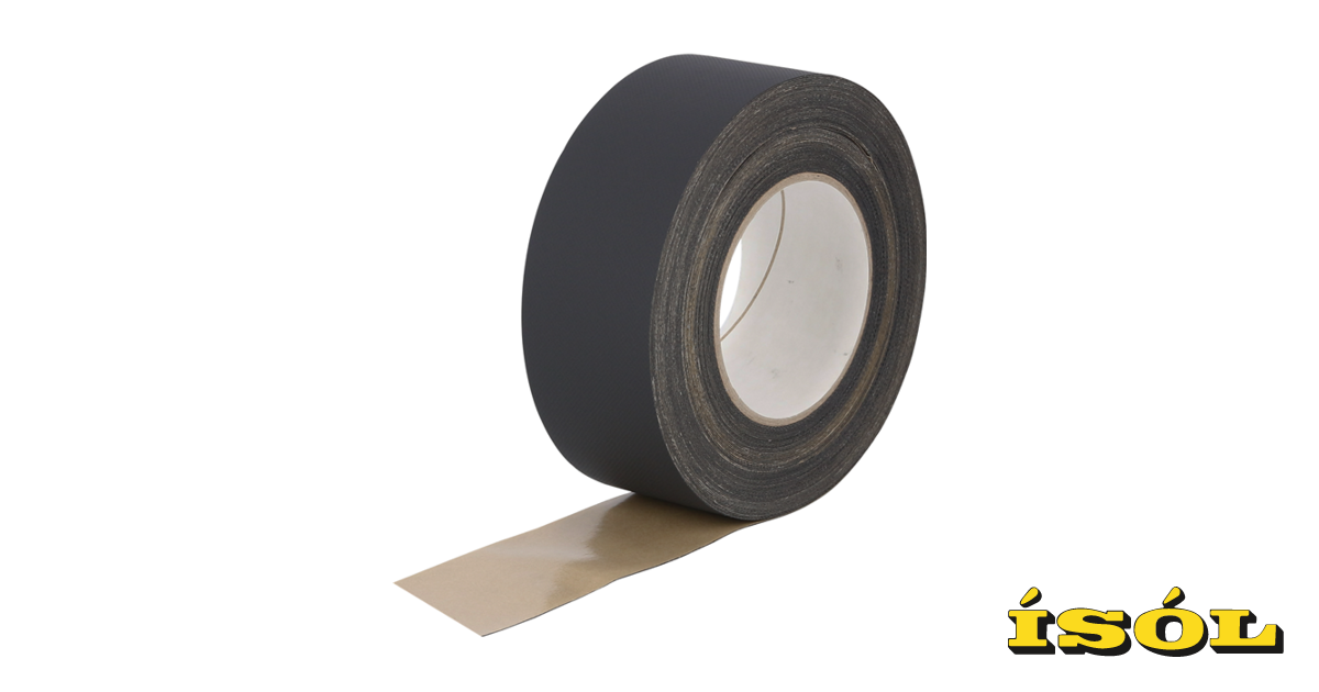 Ísól | Förch Límband Svart fyrir öndunardúk 60mm 25m