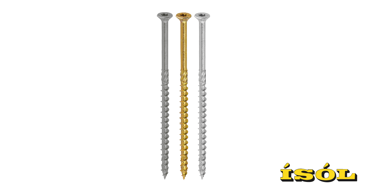 Ísól | Tréskrúfur UZ C3 6.0x140mm Keramik 100stk í pk